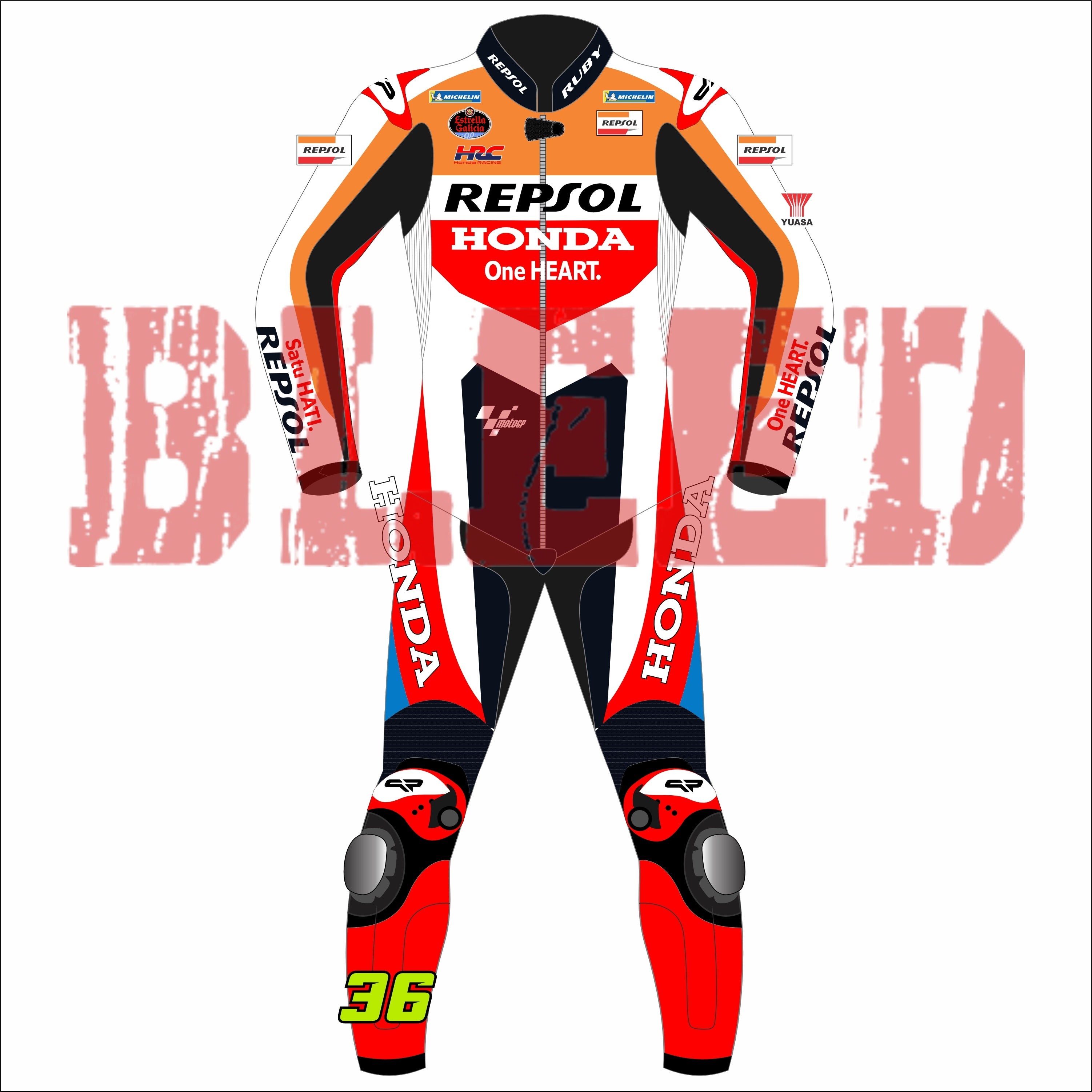 Joan Mir Honda Repsol MotoGP Race Suit 2024 – BLEED