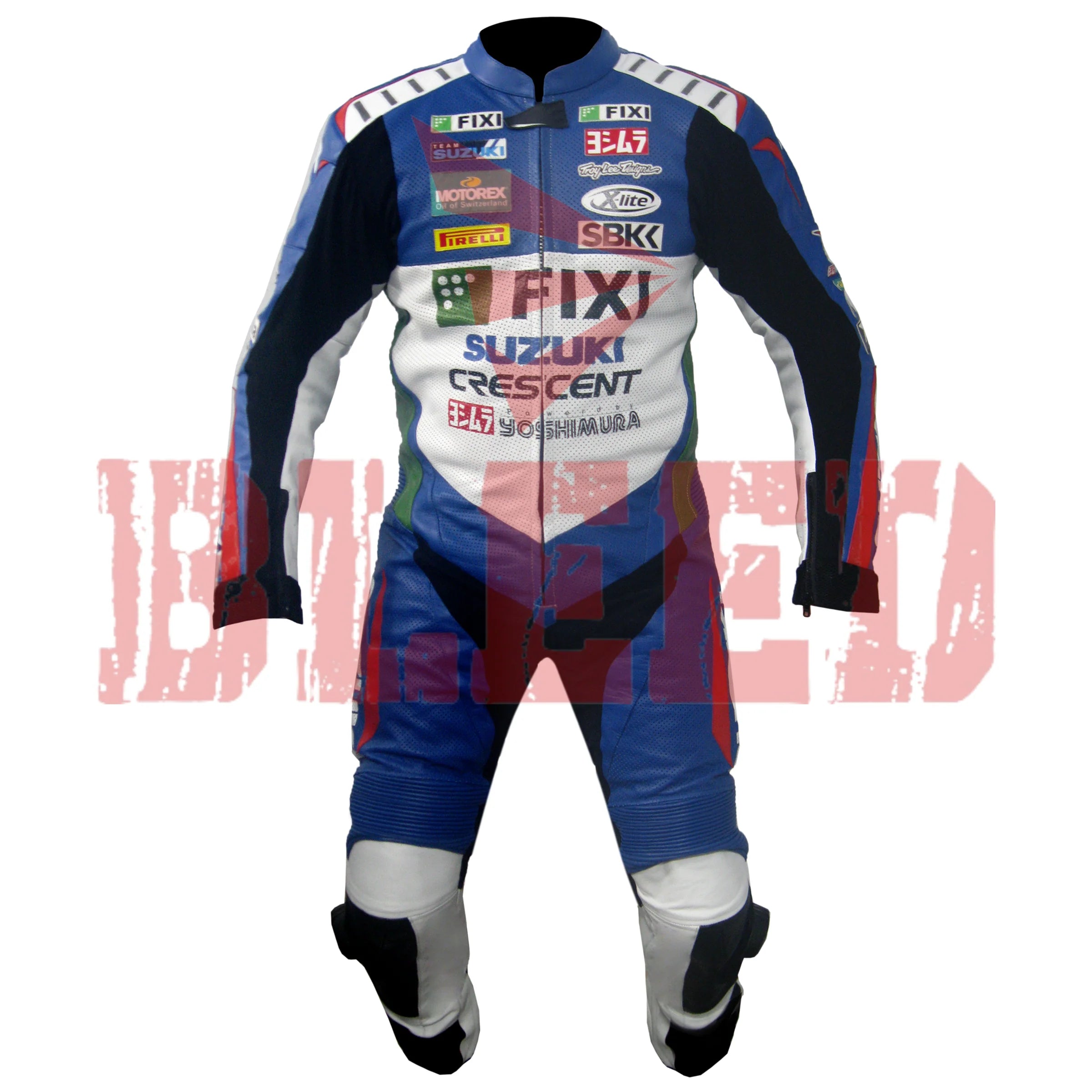 Suzuki FIXI Men One Piece Motorbike Racing Leather Suit – BLEED